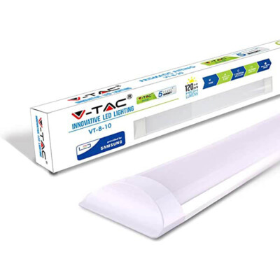 V-Tac LED Batten Tube Light Slim Fitting 10W White 4000K 300mm - 660 VT ...