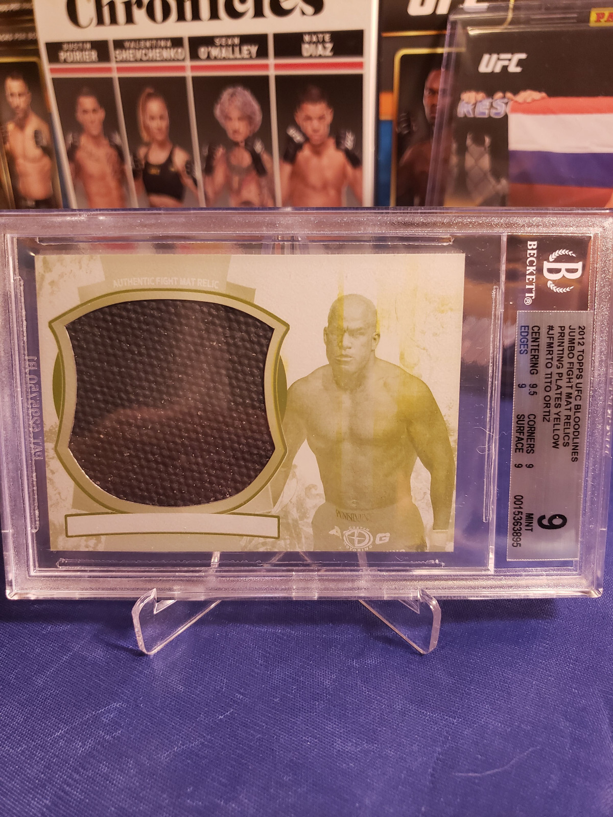 2012 Topps UFC Bloodlines - Printing Plate Yellow #106 Tito Ortiz /1 ...