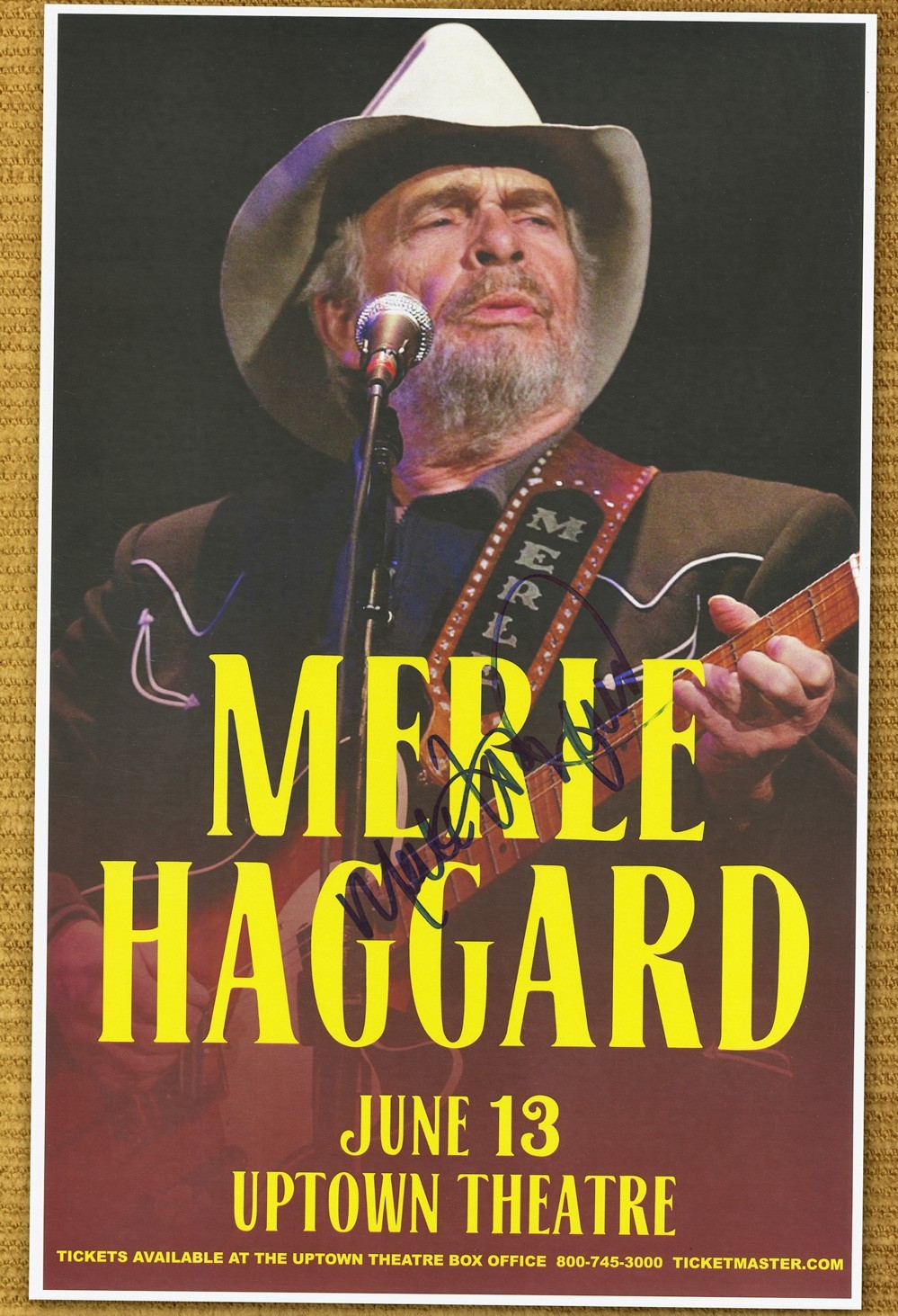 Merle Haggard autographed concert poster | eBay