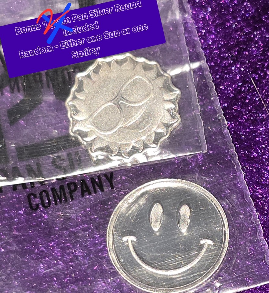 4 Aladdin Pan Silver Co .999 5g Fine Silver art bars + 2 grams Pan ...