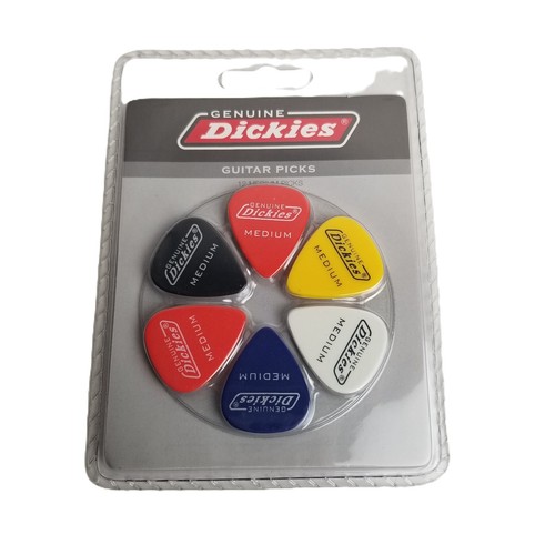 Dickies Medium Guitar Picks Set of 12 Multicolor NEW Music Accessories ...