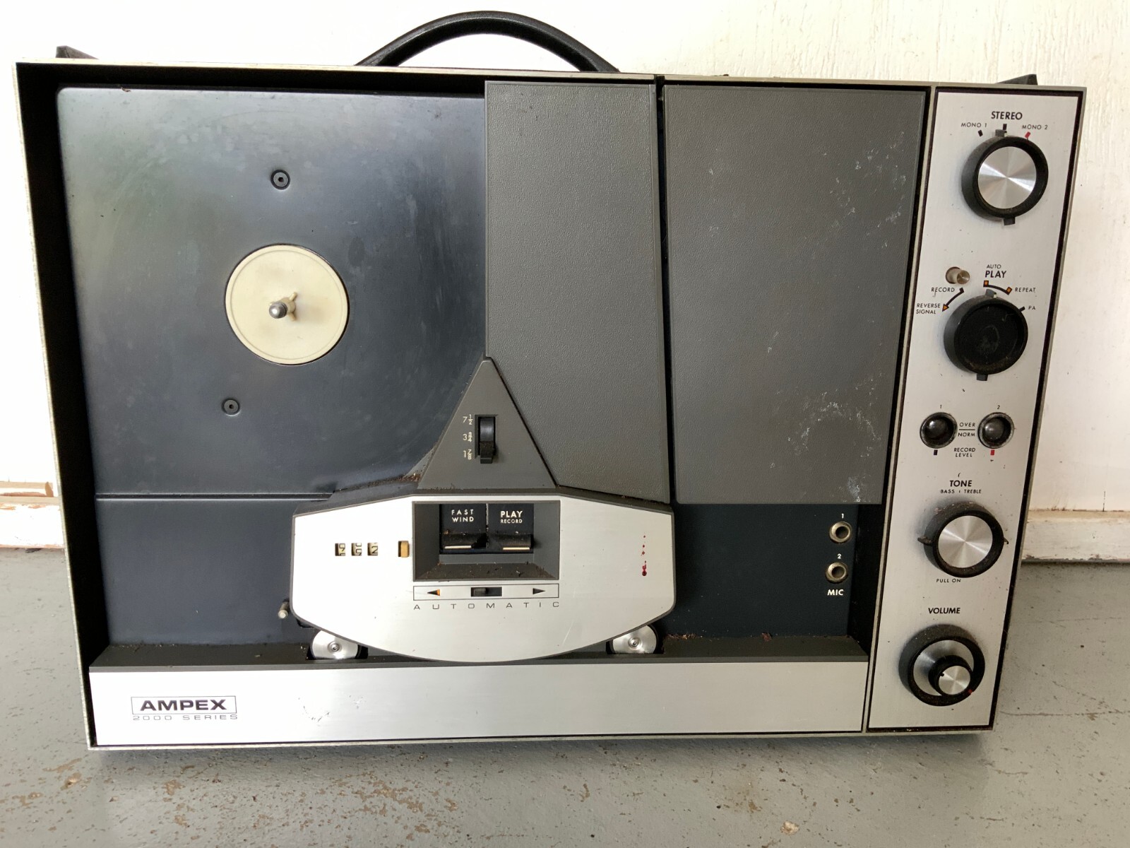 AMPEX 2000 REEL TO REEL TAPE DECK RECORDER | eBay