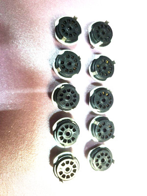 9-Pin Vacuum Tube Sockets Cinch / 2 tab bend over. Vintage USA 9 Pin | eBay