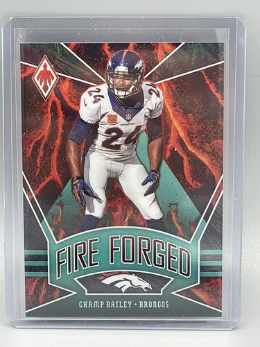 2020 Panini Phoenix Fire Forged Aqua Champ Bailey No 10. Numbered 166/ ...