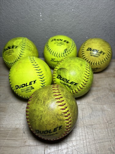 Dudley Pro m Slow pitch Softball Mixed Lot Of 6 Balls | eBay