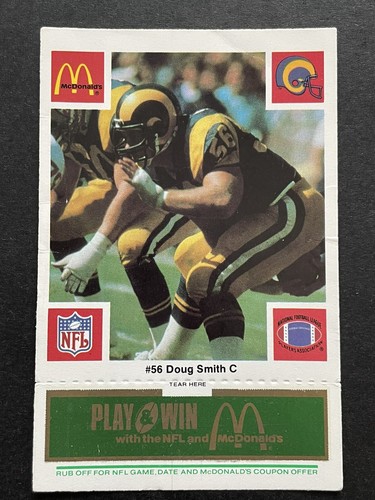DOUG SMITH ~ 1986 McDonalds L.A. RAMS **GREEN TAB** | eBay