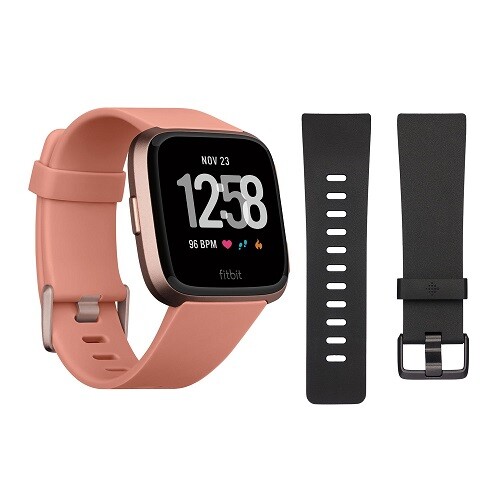 Fitbit FB504 Versa Smart Watch Bundle Pack Peach 190403972643 | eBay