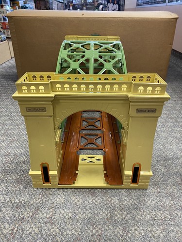 + MTH Standard / O Gauge Tinplate No. 300 Cream & Green Hellgate Bridge ...