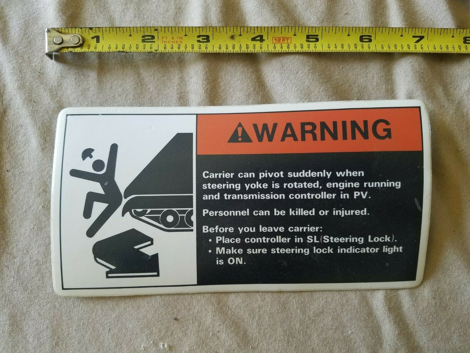 M113 APC Carrier Warning Decal ACAV Vietnam USMC | eBay