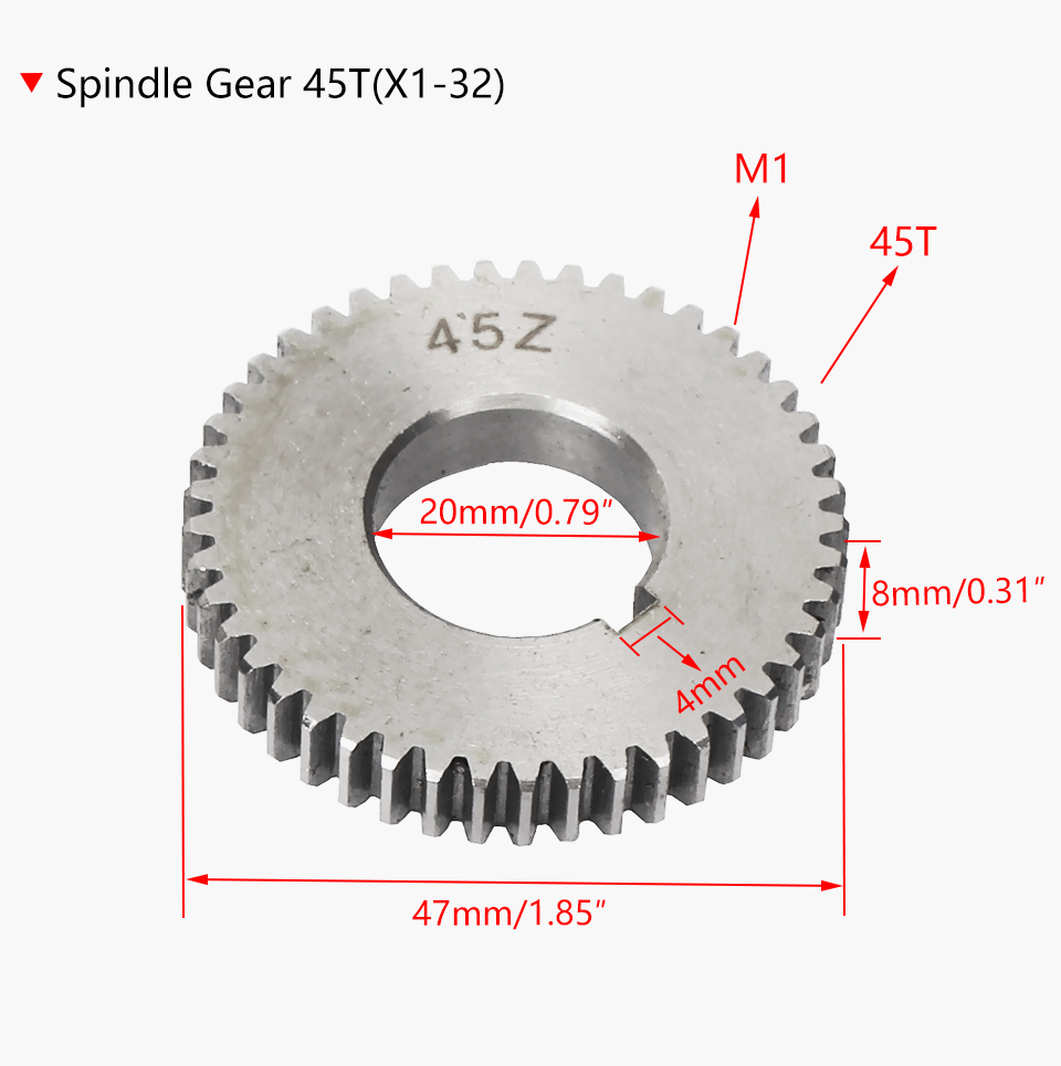 6pcs Change Gear Set for SIEG X1/SX1/SX1L/SOGI S1-16/Little Milling 1 ...