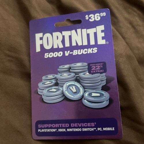 Fortnite 5000 V-bucks Gift Card | eBay