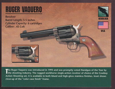 RUGER VAQUERO Revolver Hand Gun .45 USA Atlas Guns Classic Firearms ...