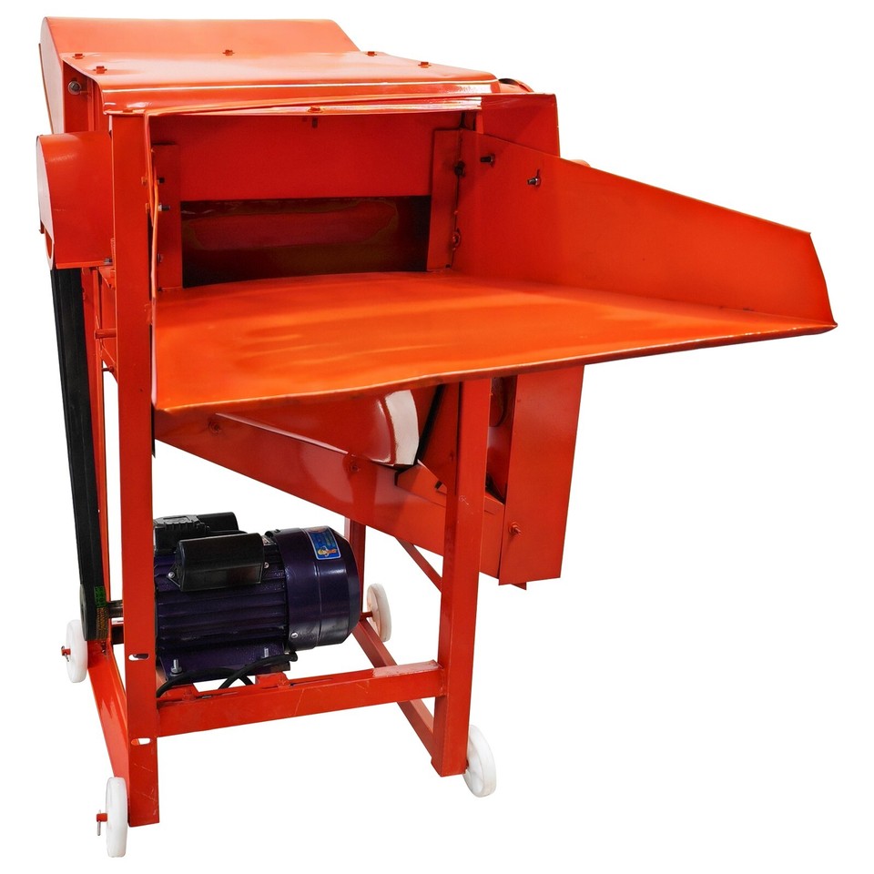 Rice Grain Wheat Peeling & Shelling Machine 220V Millet Thresher 3000W ...