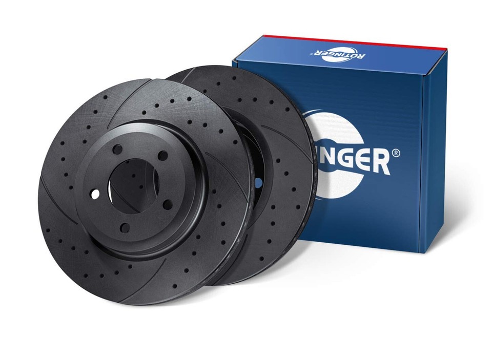2x Rotinger Graphite Front Sport Brake Disc - Audi A6 A8 RT 20310-GL T5 ...