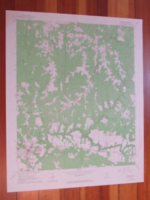 Hamilton Alabama 1968 Original Vintage USGS Topo Map | eBay