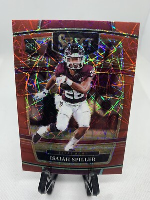 2022 Select Draft Picks ISAIAH SPILLER Red Laser Prizm RC #18 Chargers ...