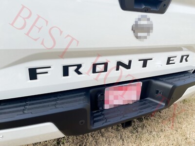 Matte Black Raised Tailgate Letters for 2022 Nissan Frontier Plastic ...