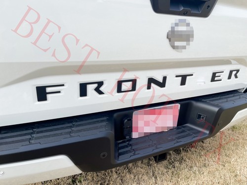 Matte Black Raised Tailgate Letters for 2022 Nissan Frontier Plastic ...