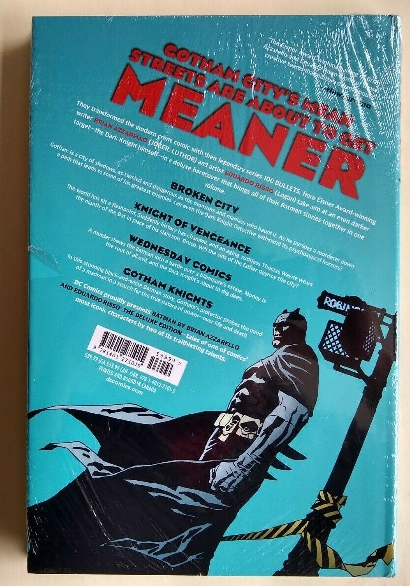 Batman by Brian Azzarello & Eduardo Risso Deluxe Edition Hardcover Sealed