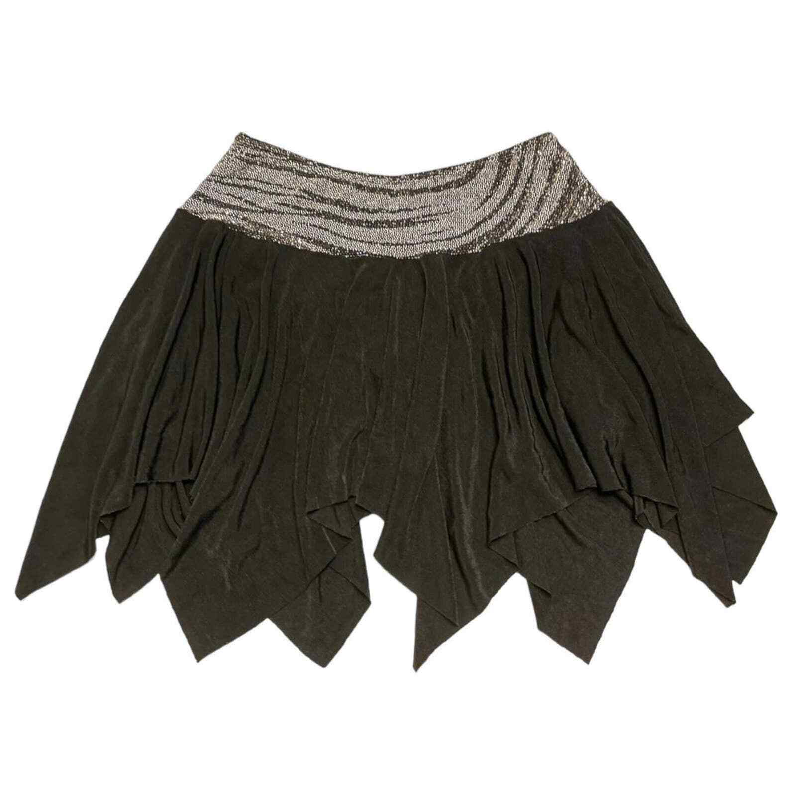 Y2K Silver and black layered fairy rock rave pixie sk… - Gem