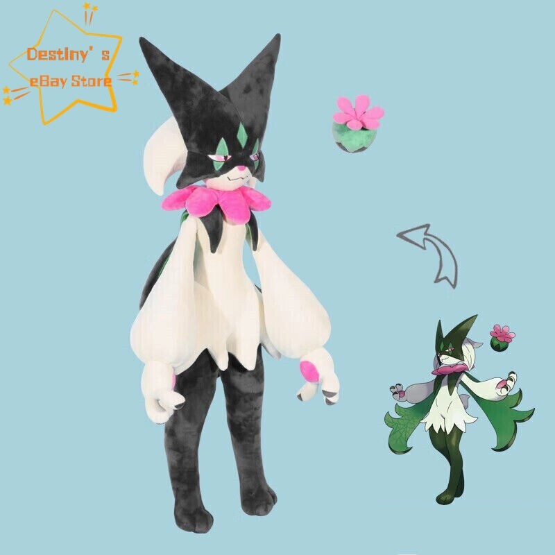 Anime 1:1 Giant Meowscarada Stuffed Toy Cosplay Plushie Plush Doll Xmas ...