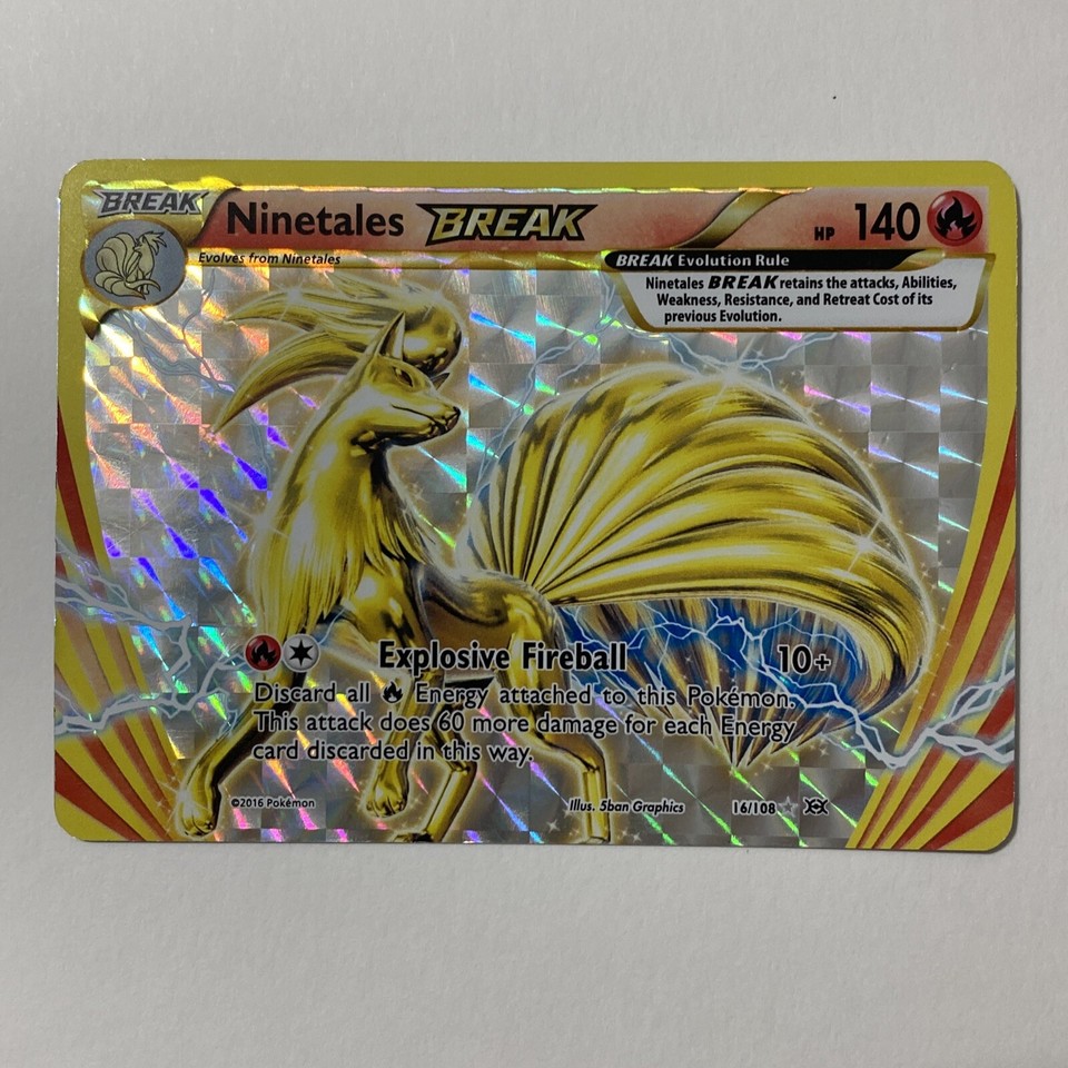 Pokemon TCG Ninetales BREAK 16/108 XY Evolutions 2016 Ultra Rare NM | eBay