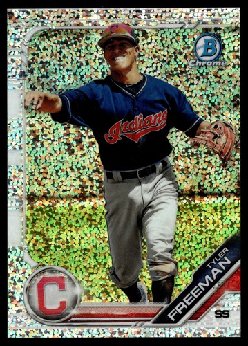2019 Bowman Chrome Speckle Refractor Tyler Freeman #BDC-184 Cleveland ...
