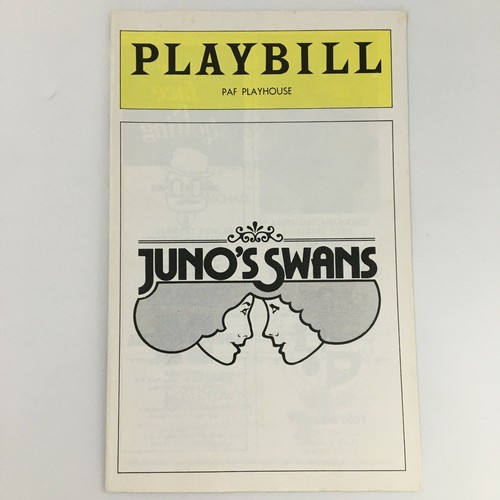 1978 Playbill PAF Playhouse Juno's Swans Clement Fowler Elaine Kerr Tom ...