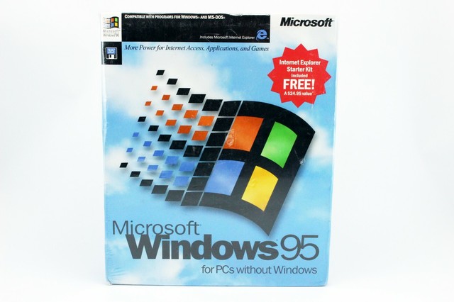 Microsoft Windows 95 Retail Software 3.5 Floppy Disk, Sealed. Great ...