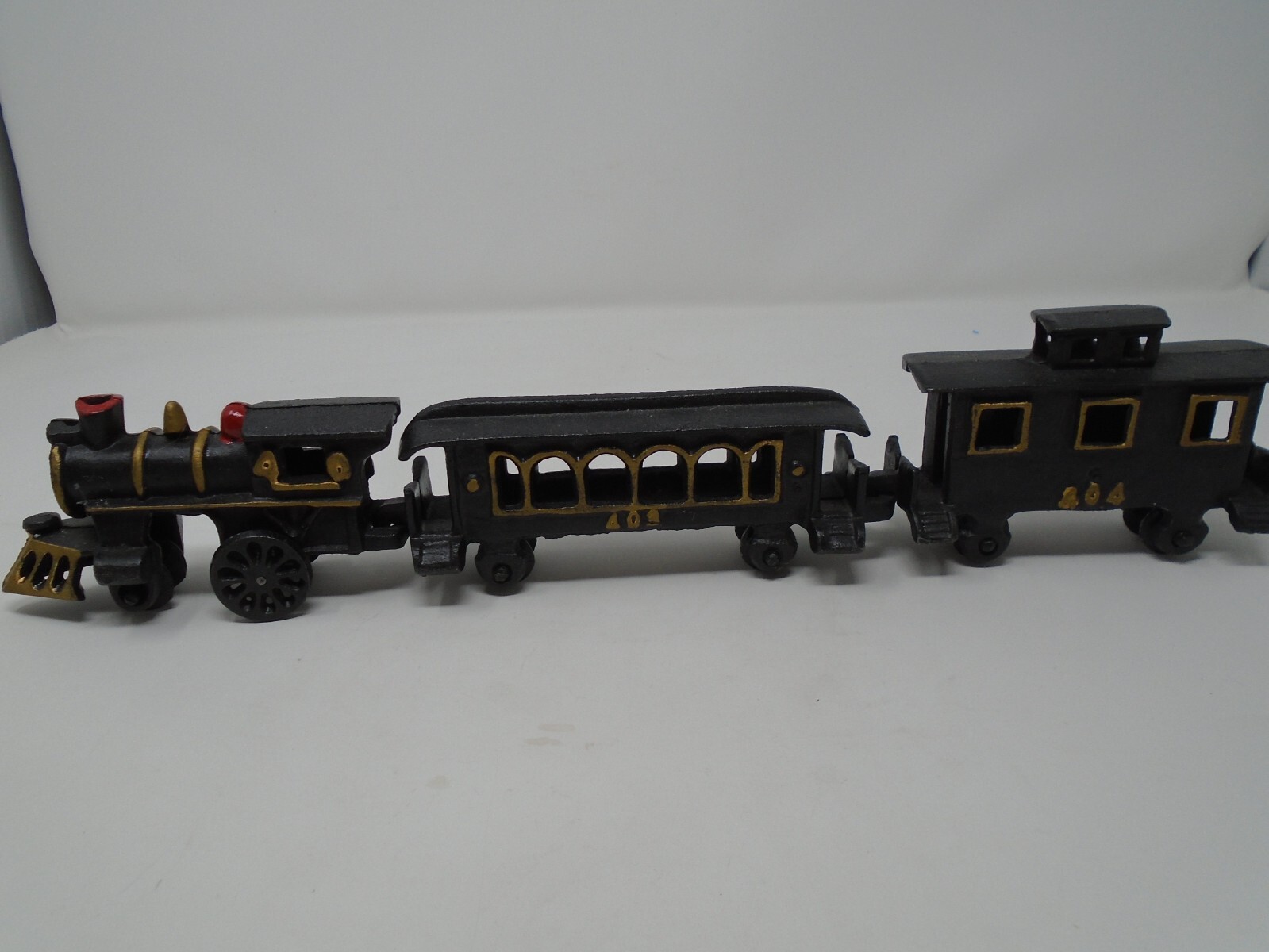 MSR Cast Iron Coal Train Set #40 Engine #403 Passenger #404 Caboose | eBay