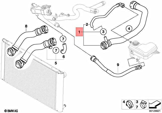 OEM BMW E60 E61 E63 E64 525D 525XD 530D 530XD 535D COOLANT HOSE ...