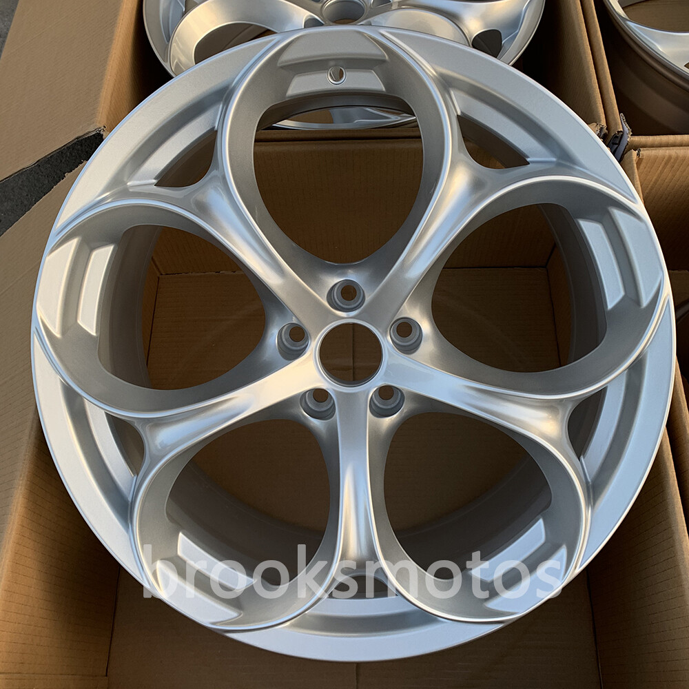 FOR ALFA ROMEO GIULIA QV 19" FORGED STAGGERED WHEELS RIMS HYPER SILVER ...