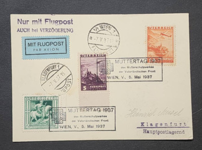 WW2 WWII AUSTRIA WIEN Mothers Day FLUGPOST German Third Reich era ...