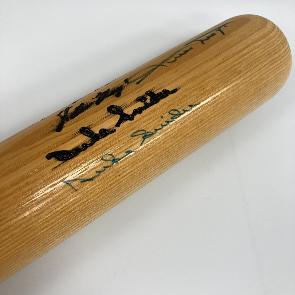 Mickey Mantle Willie Mays & Duke Snider Signed Baseball Bat With ...