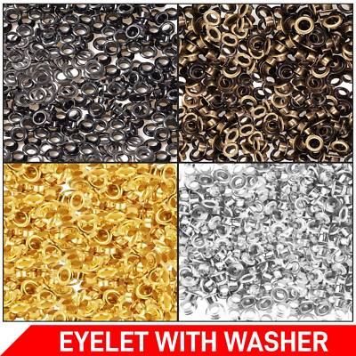 Metal Grommets Eyelet with Washer Leather Crafts- 4mm 5mm 6mm 8mm 10mm ...