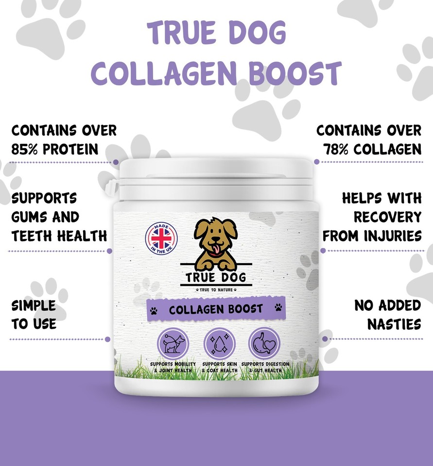 True Dog Collagen Boost 250g, Gums & Teeth, Joint & Mobility Support ...