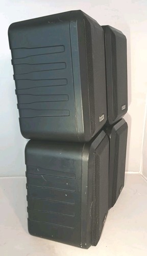 KLH Model 45 3-Way Indoor Outdoor Bookshelf Speakers (4) Tested Works 5 ...