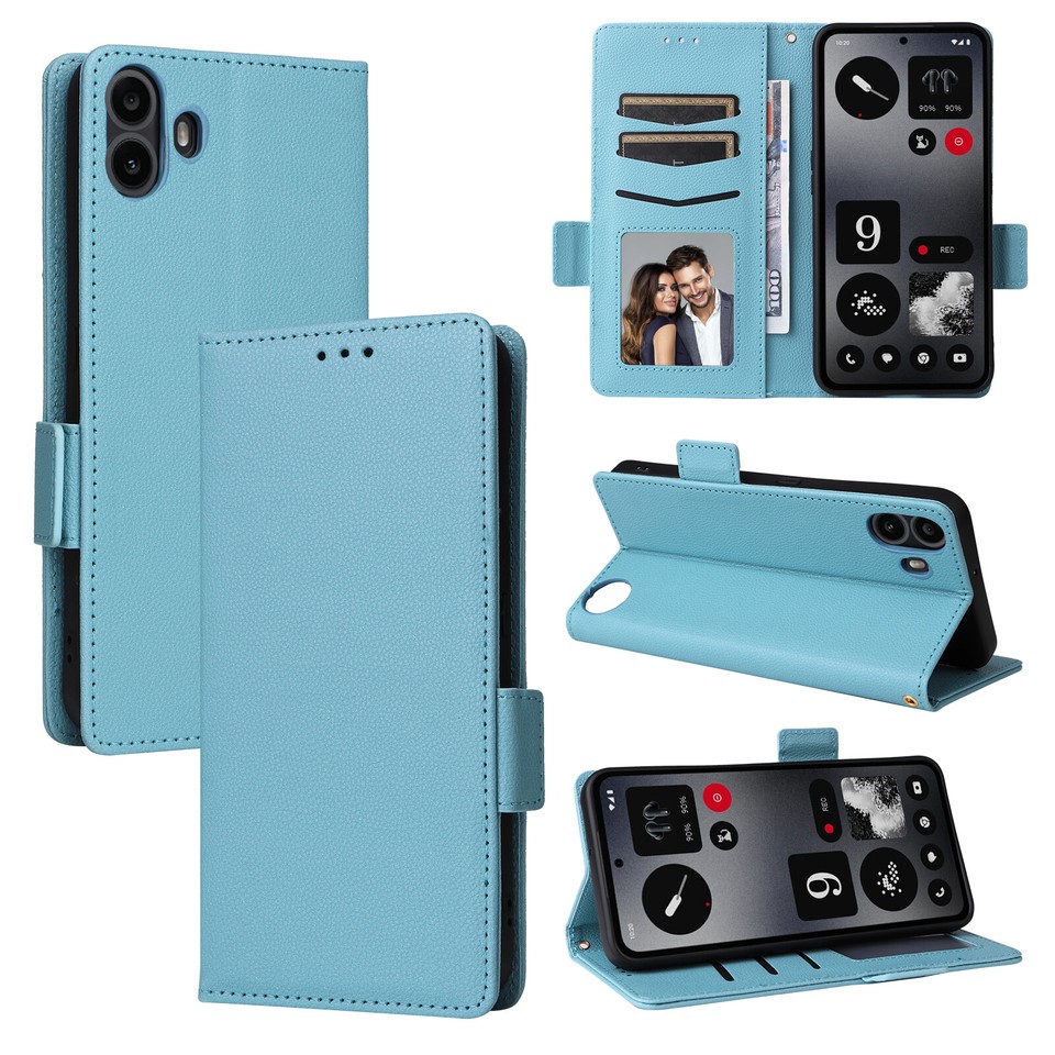 For Nothing CMF Phone 1, Classic Matte Flip Leather Wallet Card Case ...