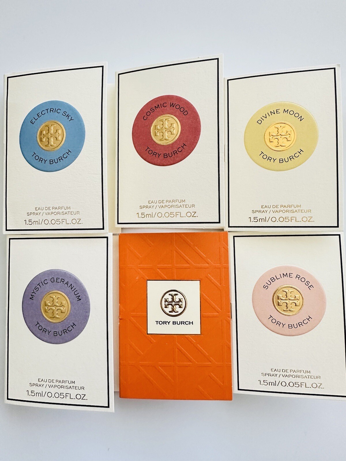 Tory Burch Perfume Sample Vials 6pcs (Electric Sky, Divine Moon ...