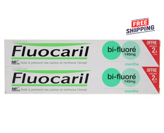 2 Pack Fluocaril Bi-Fluorinated Mint Toothpaste 75ml | eBay
