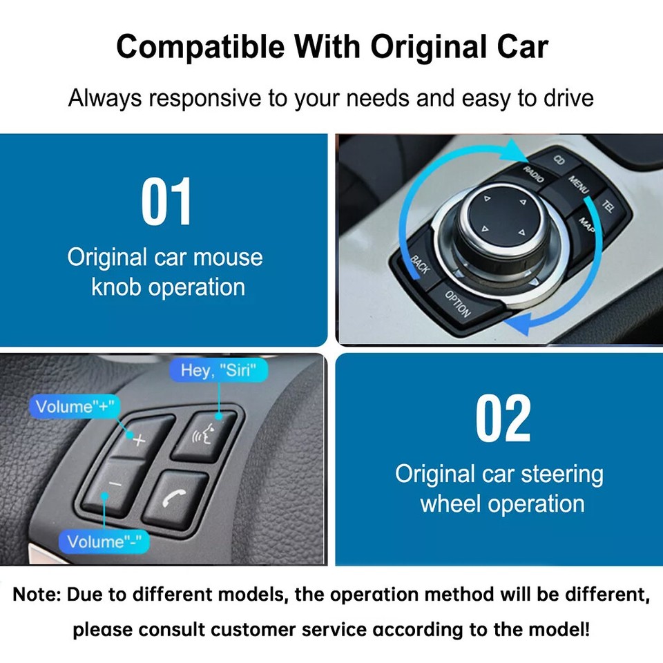 For BMW X5 E70 CIC 2009-2013 Android Auto CarPlay Car Stereo GPS Navi ...