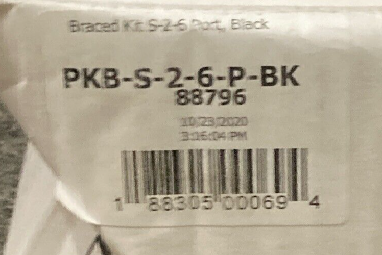 NEW GENUINE POWER-POLE PKB-S-2-6-P-BK BRACED KIT PORT BLACK | eBay