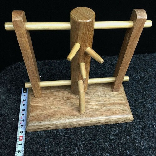 Mini Chinese Wing Chun Stake Wooden Dummy Kongfu Table Display Decor ...