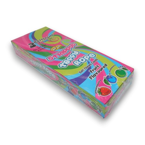 JoJo - Stripple Taffy Rope - Multicolour (Display unit | 24 x 20g packs ...