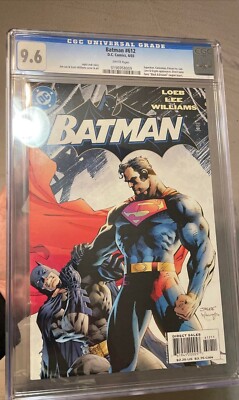 Batman #612 CGC 9.6 NM/MT Hush Pt. 12 SUPERMAN Jim Lee DC Comics 2003 ...