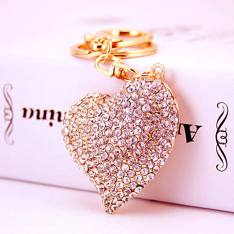 Flower Crystal Rhinestone Keyring Keychain Pendant Bag Purse Car Key ...