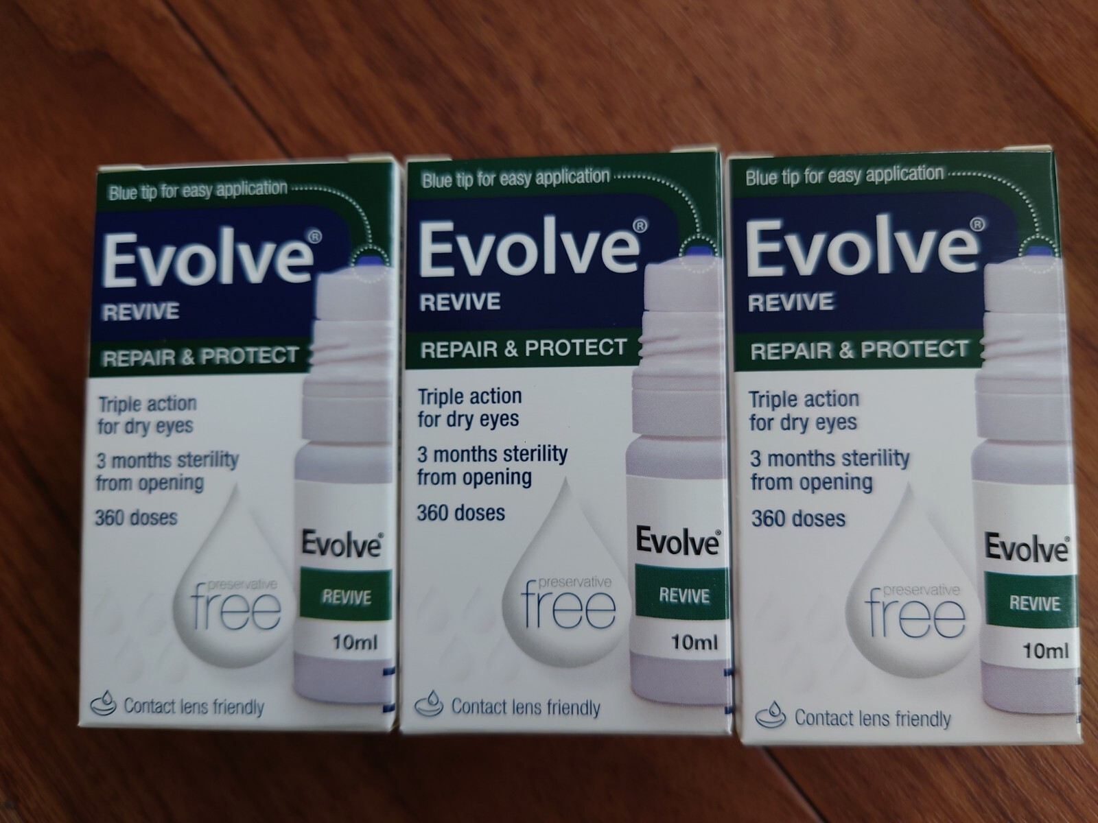 NEW 3x Evolve Dry Eye drops like HA Hycosan extra & cheaper RRP £34.47 ...