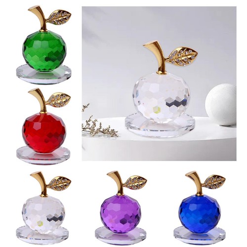 Crystal Apples Figurines Paperweight,Glass Apples Sculpture | eBay UK
