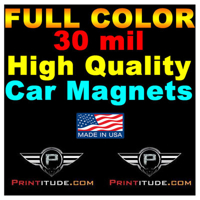 Custom Designed 30mil 18X18 Custom Car Magnet Magnetic Auto Truck Signs ...