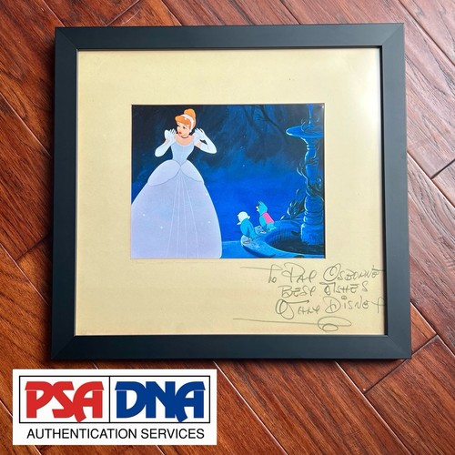 WALT DISNEY * PSA * Cinderella Signed Production Mat Autograph ...